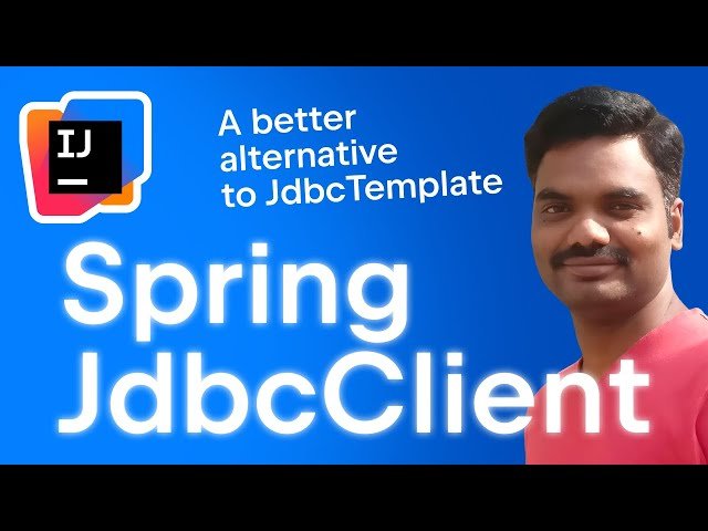 Free Video: Spring JdbcClient: A Better Alternative to JdbcTemplate from JetBrains | Class Central