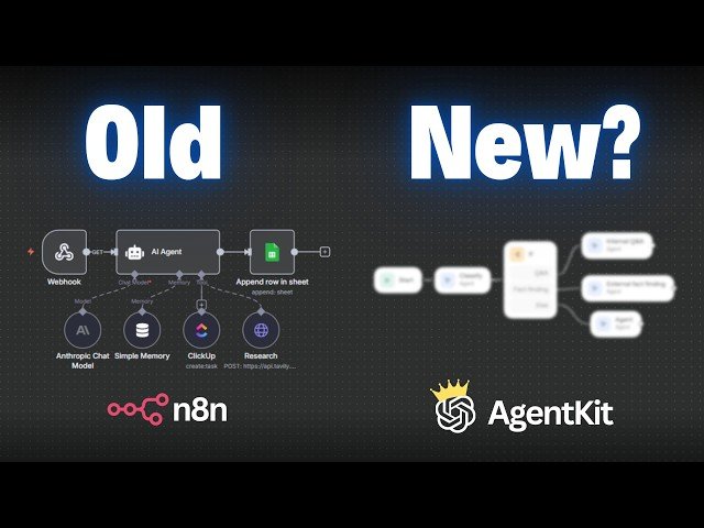 Free Video: OpenAI's AgentKit vs n8n - Complete Comparison Guide for AI Automation from Nate ...