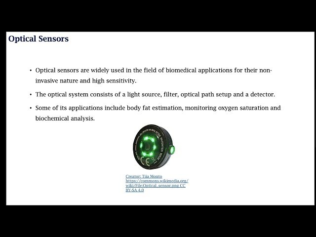 Free Video: Biomedical Sensors - Optical Sensors from NPTEL-NOC IITM ...