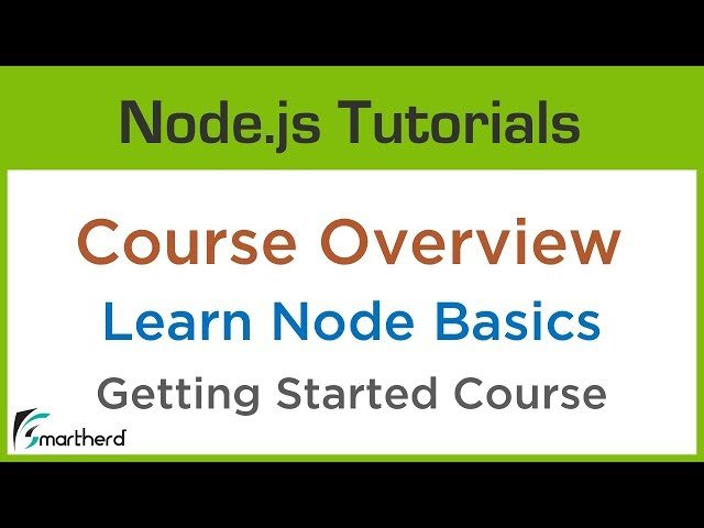 Free Video: Node.js Tutorial for Beginners - Getting Started with Node ...