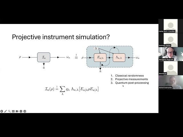 Free Video: Simulating Quantum Instruments with Projective Measurements and Quantum Post ...