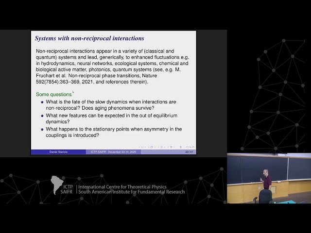 Free Video: Non-Equilibrium Dynamics in Disordered Systems - Class 3 from ICTP-SAIFR | Class Central