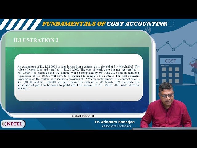 Free Video: Contract Costing - Part II: Problems and Solutions from ...
