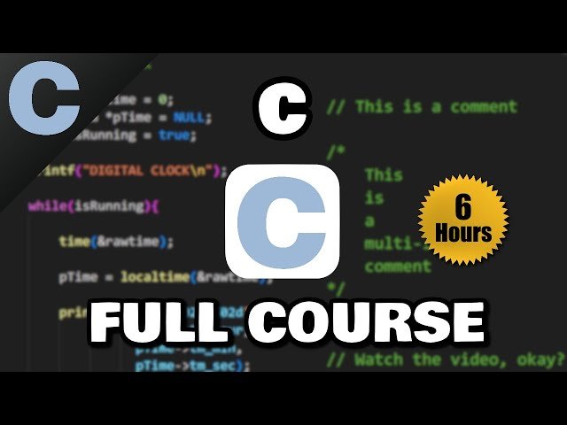 Free Video: C Programming Full Course (2025) from Bro Code | Class Central