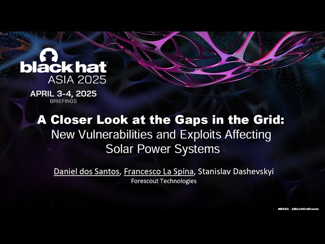 Free Video: A Closer Look at the Gaps in the Grid - New Vulnerabilities ...