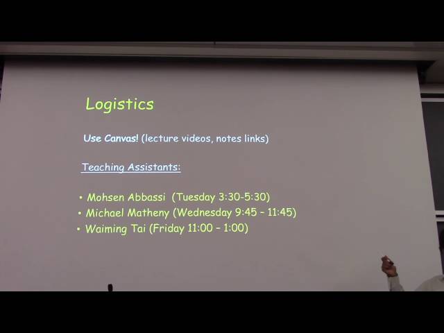 Free Video: Advanced Algorithms - Fall 2016 from UofU Data Science ...