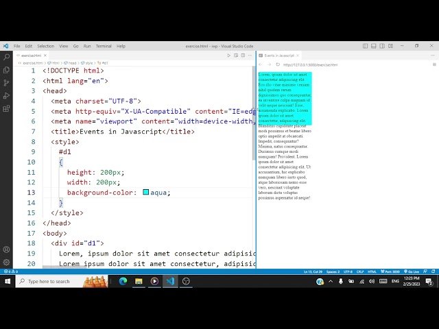 Free Video: JavaScript Events - Practical Demonstration from Satish C J | Class Central