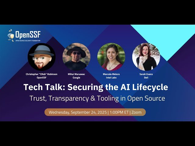 Free Video: Securing the AI Lifecycle - Trust, Transparency and Tooling in Open Source from ...
