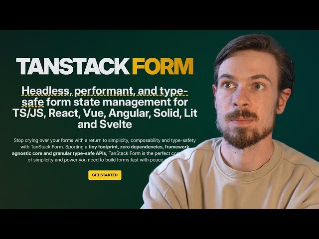 Free Video: TanStack Form Library for Web Development from developedbyed | Class Central