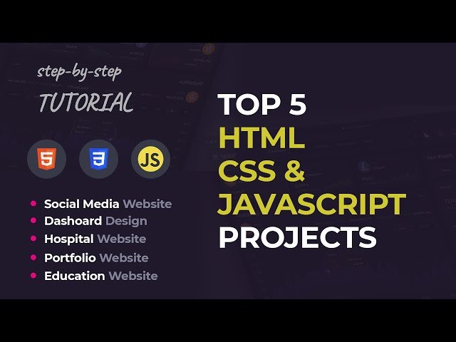 Free Video: 5 HTML CSS JavaScript Responsive Website Projects - Step-by-Step Tutorials from ...