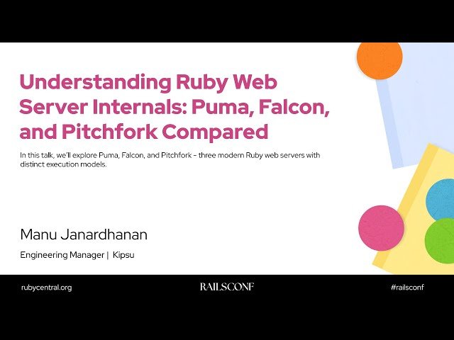 Free Video: Understanding Ruby Web Server Internals - Puma, Falcon, and Pitchfork Compared from ...
