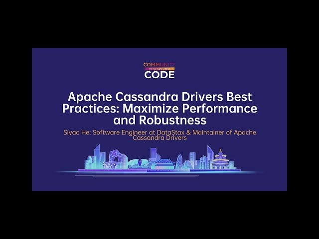 Free Video: Apache Cassandra Drivers Best Practices - Maximize ...