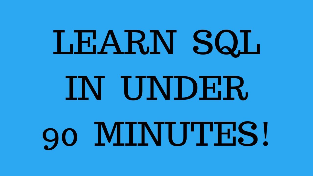 Online Course: SQL Tutorial - Learn SQL in Under 90 Minutes from ...