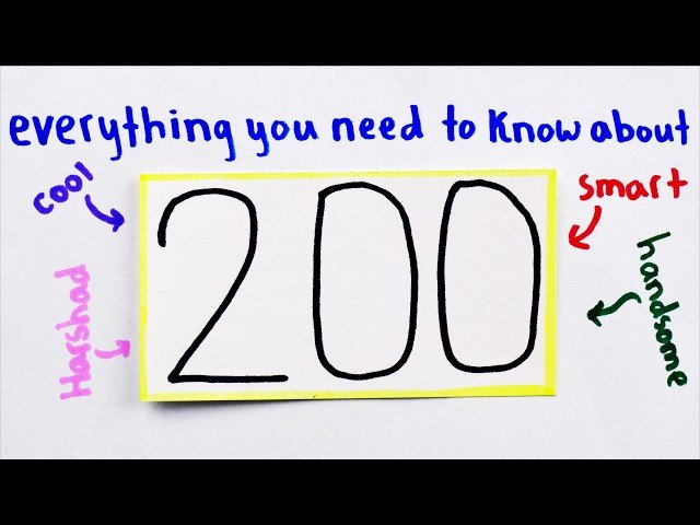 Free Video: Mathematical Properties and Fun Facts About the Number 200 ...
