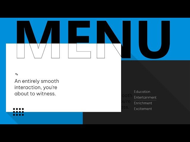 Free Video Create A Super Modern Menu Interaction With Javascript From Designcourse Class Central
