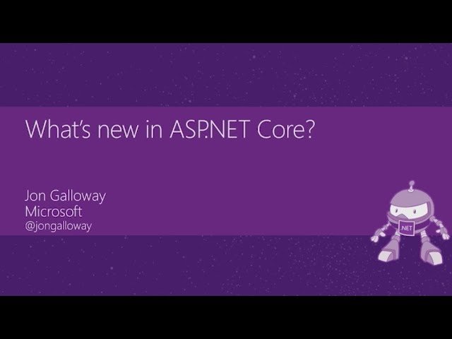 NDC Conferences Talk: What's New in ASP.NET Core from NDC Conferences | Class Central