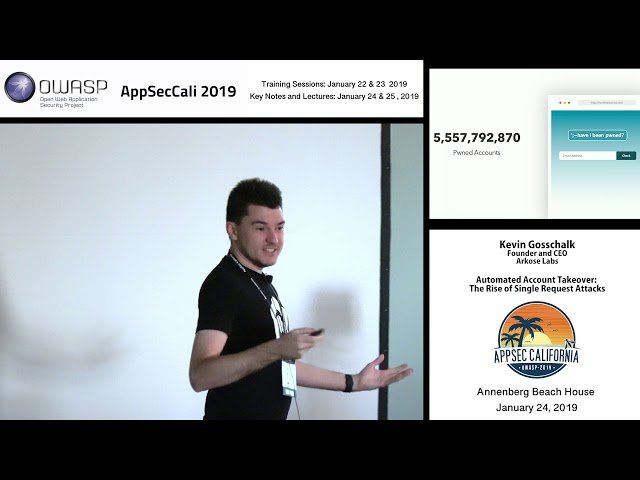 Conference Talks Talk: Automated Account Takeover - The Rise of Single Request Attacks from ...