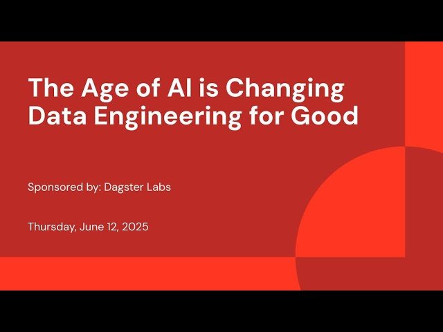 Free Video: The Age of AI is Changing Data Engineering for Good from Databricks | Class Central