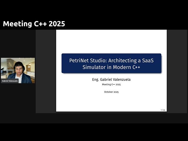 Free Video: PetriNet Studio - Architecting a SaaS Simulator in Modern C++ from Meeting Cpp ...