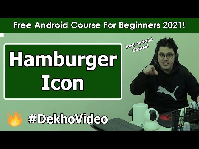 Free Video: Creating a Navigation Drawer App with Hamburger Icon in Android - Tutorial 8 from ...