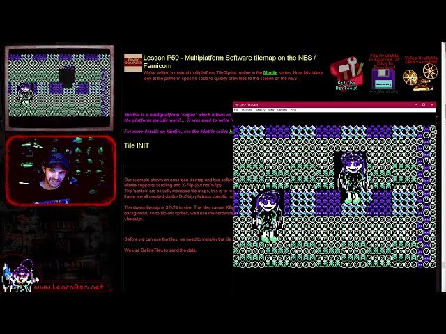 Free Video: Multiplatform Software Tilemap on the NES/Famicom - Lesson P59 from ChibiAkumas ...