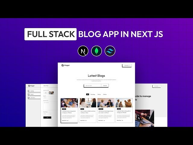Free Video: How To Create Full Stack Blog App Using Next.js and MongoDB ...