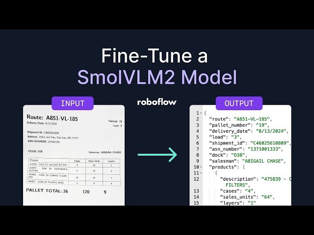Free Video: How to Fine-Tune SmolVLM2 - Convert Documents into JSON from Roboflow | Class Central