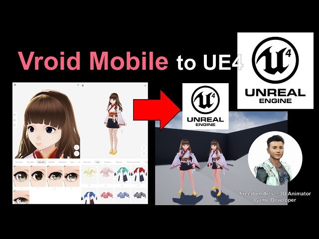 Free Video: Vroid Mobile to Unreal Engine 4 - Full Character Import Tutorial from Freedom Arts ...