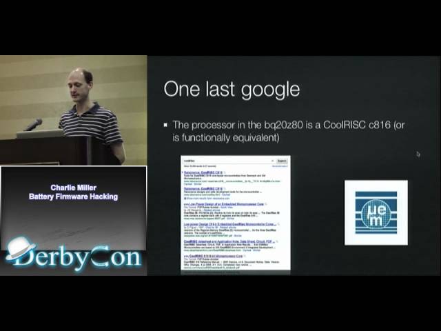 Conference Talks Talk: Battery Firmware Hacking from YouTube | Class Central