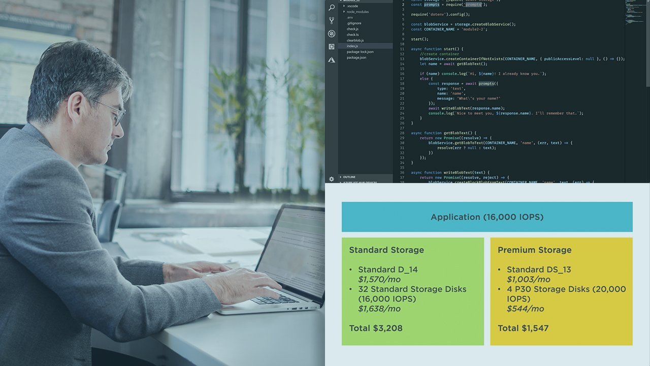 Online Course Microsoft Azure Developer Choosing A Storage Solution From Pluralsight Class