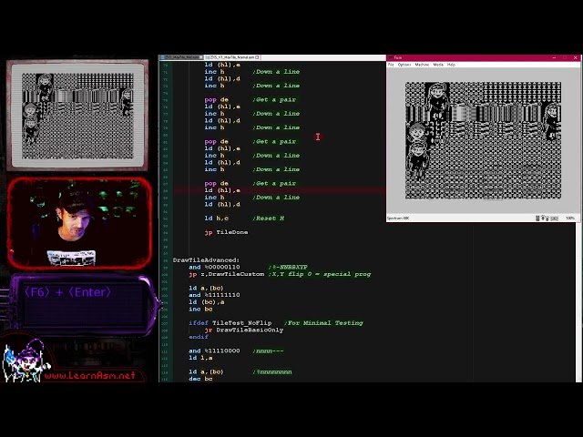 Free Video: Z80 Lesson P95 - MaxTile Software Tilemap on the ZX ...