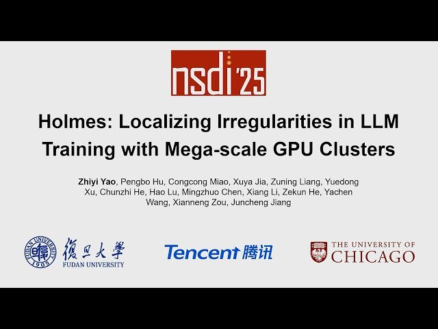 Free Video: Holmes - Localizing Irregularities in LLM Training with ...