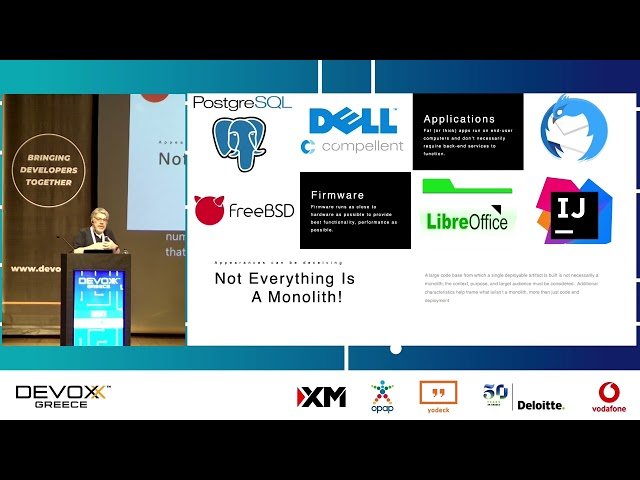Free Video: Demonolith the Monolith? Forget It! from Devoxx | Class Central