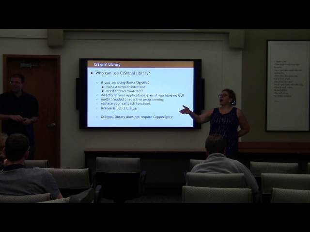 C++Now Talk: CopperSpice - The Next Generation of Signals from CppNow | Class Central