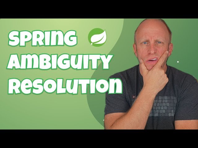Free Video: Spring Boot Tutorial - Resolving Bean Ambiguity Like a Pro ...