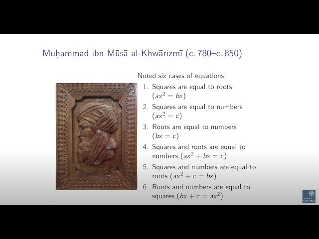 Free Video: History of Mathematics - Classical Algebra: Equation ...