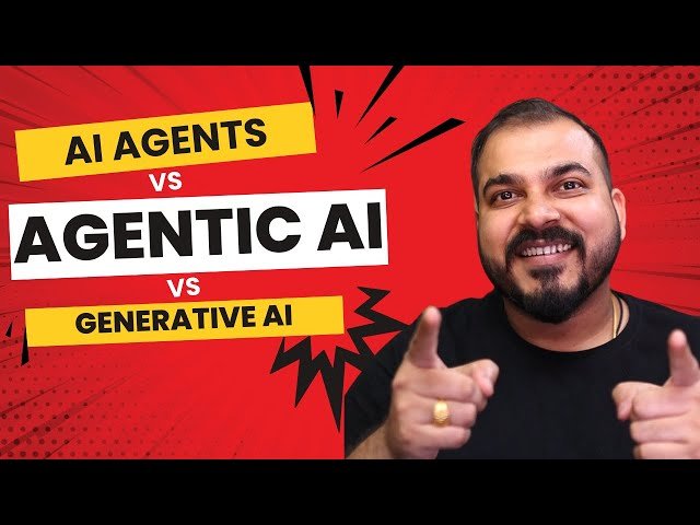 Free Video: Generative AI vs Agentic AI vs AI Agents from Krish Naik | Class Central