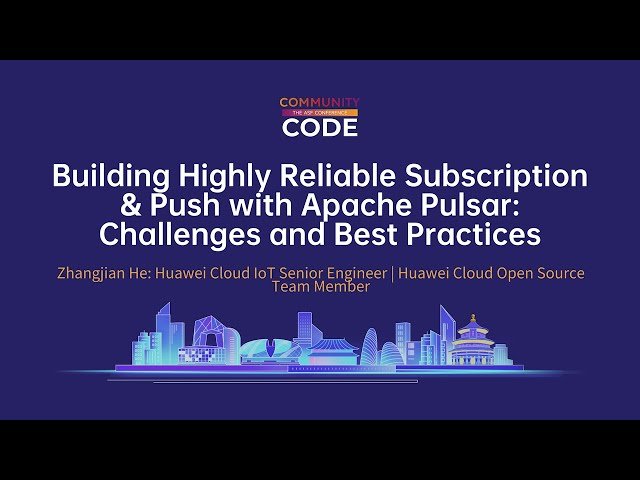 Free Video: Building Highly Reliable Subscription and Push with Apache Pulsar - Challenges and ...
