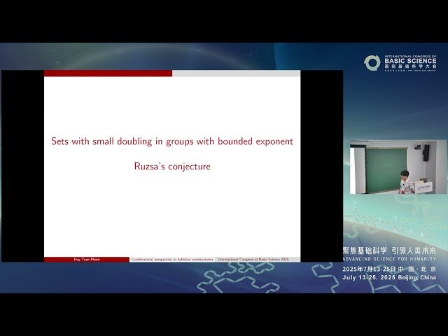 Free Video: Additive Combinatorics from Probabilistic and Combinatorial Perspectives from BIMSA ...