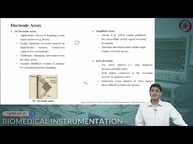 Free Video: Types of Biopotential Electrodes - Electrode Array from NPTEL-NOC IITM | Class Central