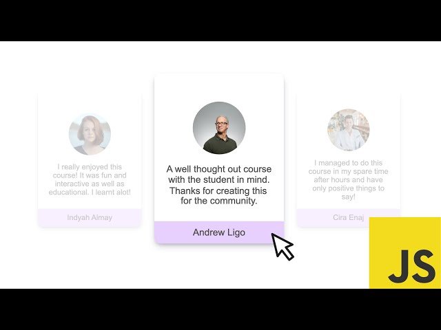 Free Video: Build an Interactive Fade-In Review Display in JavaScript from Code with Ania Kubów ...