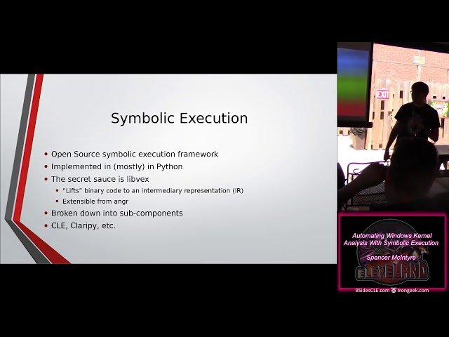 Conference Talks Talk: Automating Windows Kernel Analysis With Symbolic Execution from YouTube ...