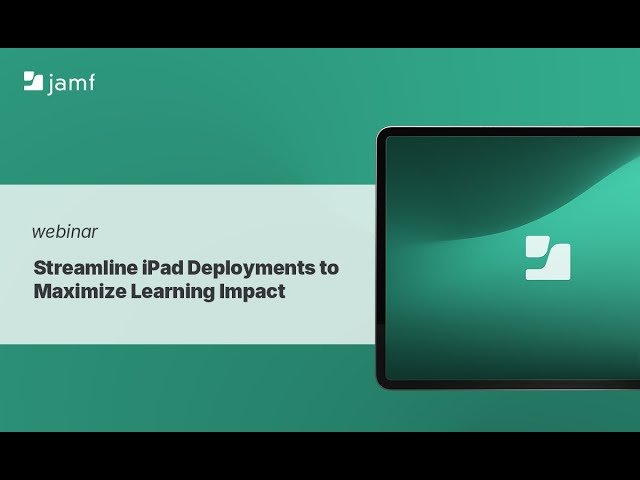 Free Video: How Schools Can Make iPads Awesome for Learning with Zero-Touch Deployments from ...