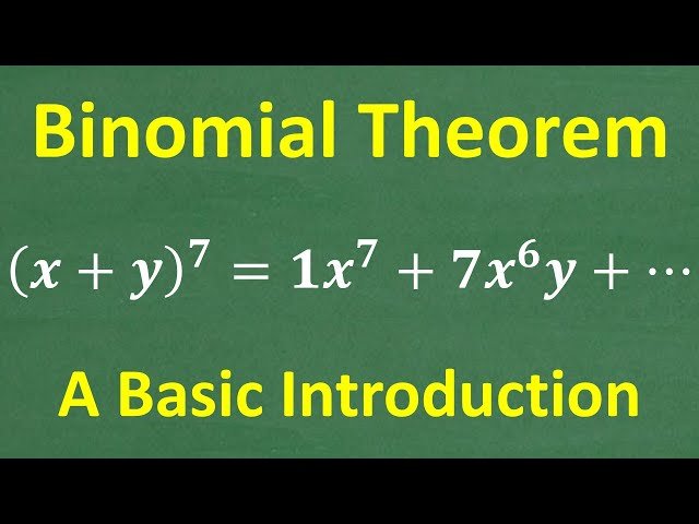Free Video: Finding (x + y) to the 7th Power Using the Binomial Theorem ...
