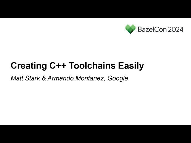 Free Video: Creating C++ Toolchains Easily from Linux Foundation ...