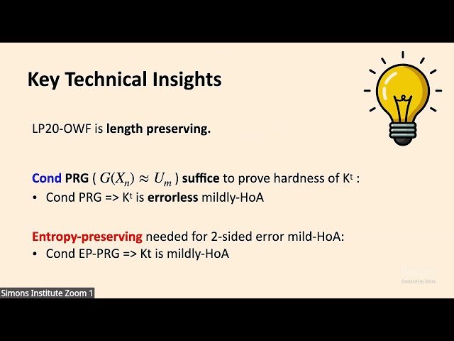 Free Video: Cryptography and Meta-complexity - Part 1 from Simons Institute | Class Central
