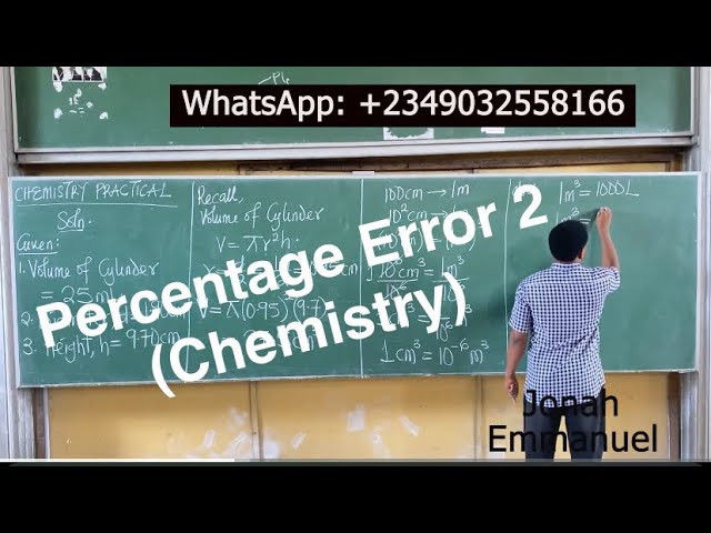 Free Video: How to Calculate Percentage and Fractional Error in ...