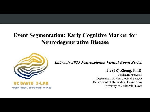 Free Video: Event Segmentation - Early Cognitive Markers for Neurodegenerative Disease from ...