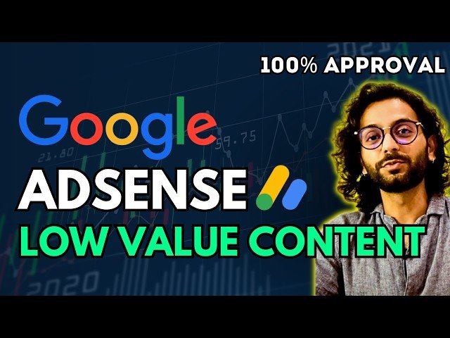 Free Video: STOP AdSense Rejection - Fix Low Value Content in 8 Easy Steps from Web & Blogging ...