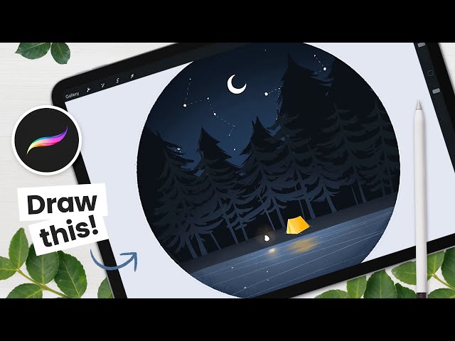 Free Video: How to Draw a Camping Scene With Flickering Fire - Procreate Animation Tutorial from ...